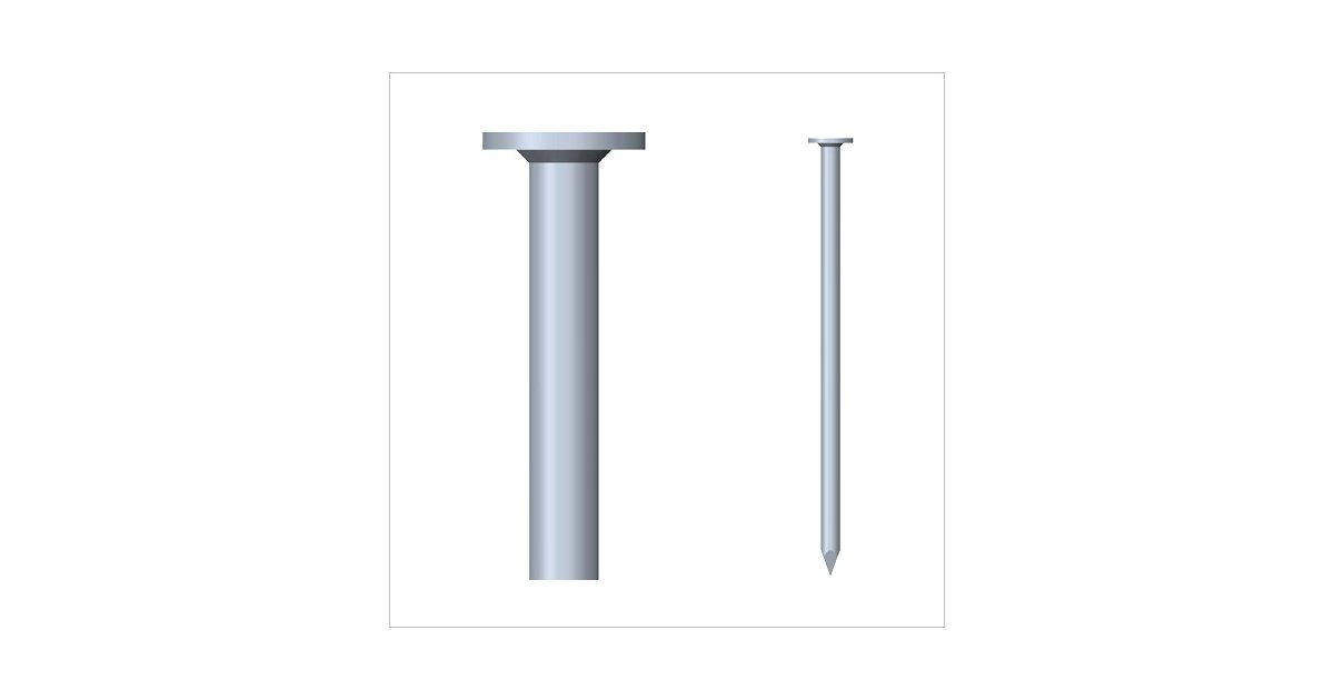 Pointe Tête Plate Lisse en Acier Inoxydable A2 (304L) - Pointes Direct